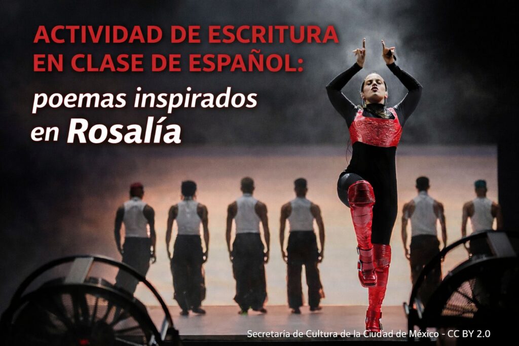 Spanish Lesson Plan: Personal Identity Poems inspired by Rosalía's music